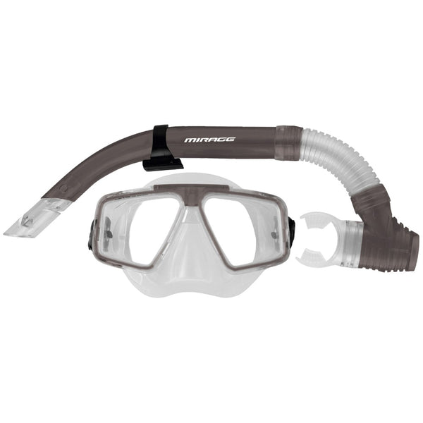 Quest Silicone Mask and Snorkel Adult - Mirage Sports